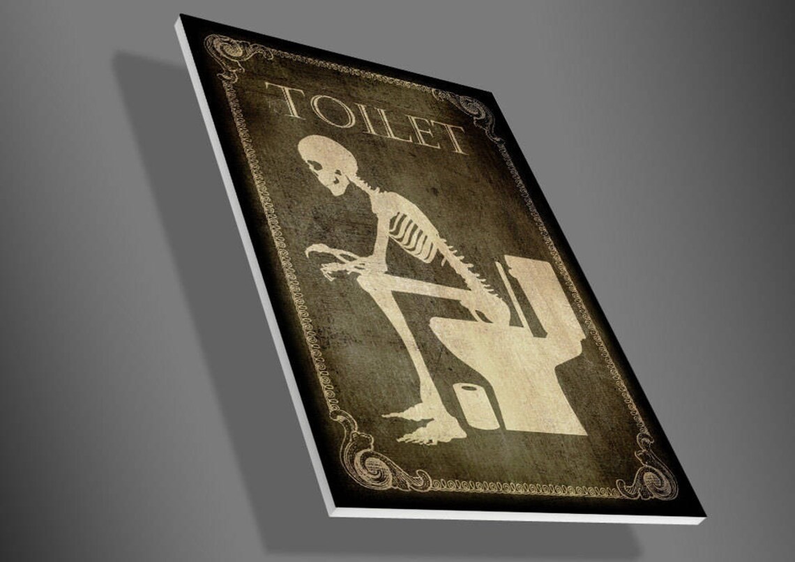 Gothic Door Signstoilet Signbathroom Signgothic | Etsy