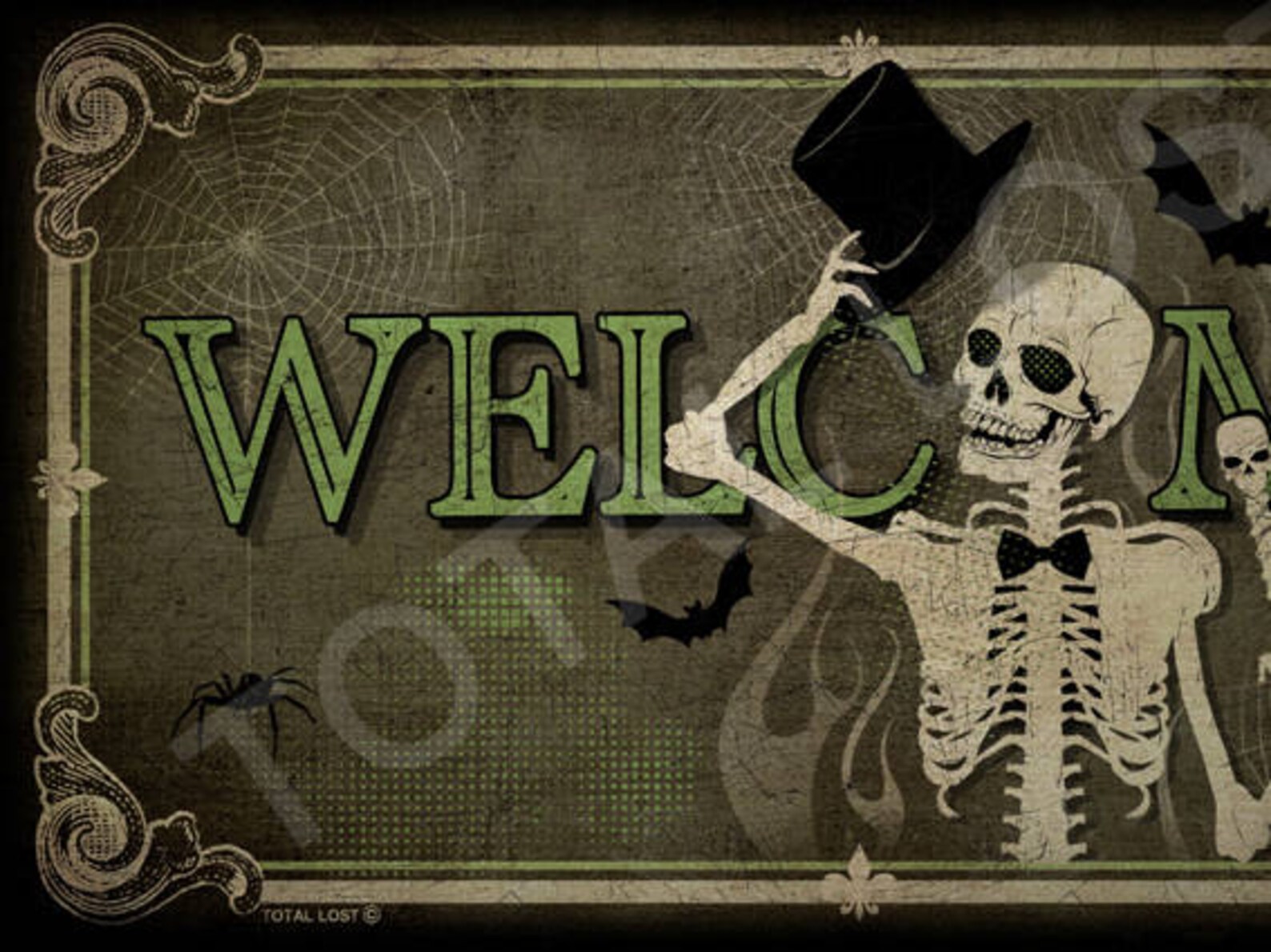Gothic Welcome Signwall Decorgothic Decorskulls Decorhome - Etsy