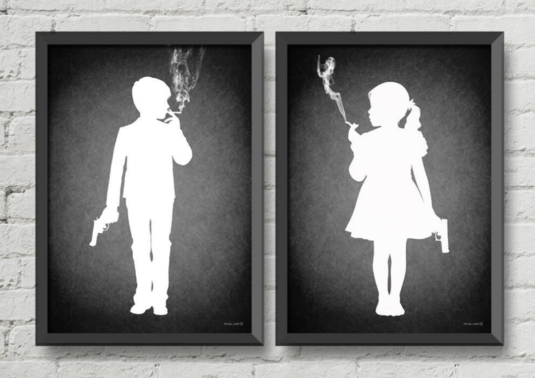 Set of 2 Gothic Posters,kids Today,original Art,gothic,art,goth Poster ...