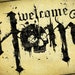 Welcome Home Sign,gothic Sign,gothic Decor,gothic Skulls,skulls Signs ...