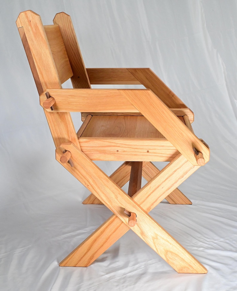 16th Century English Glastonbury Solid Oak Folding Chair ~ Renaissance ...