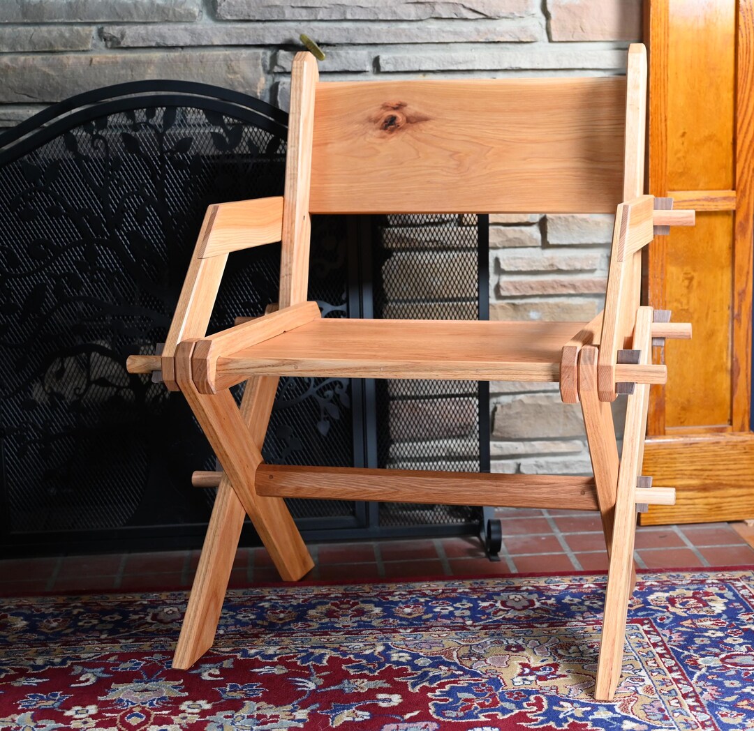 16th Century English Glastonbury Solid Oak Folding Chair ~ Renaissance ...