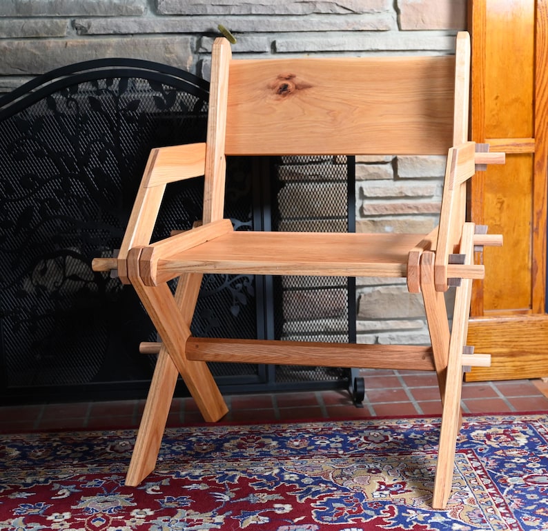 16th Century English Glastonbury Solid Oak Folding Chair ~ Renaissance ...