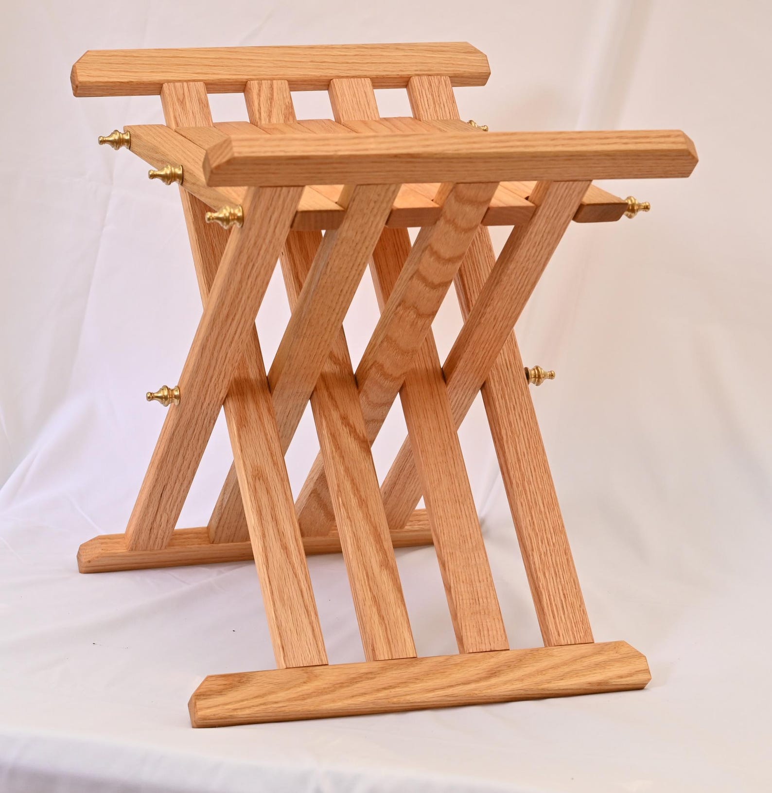 Red Oak Medieval Folding Stool - Reenactment, SCA, Renaissance Faire - Etsy