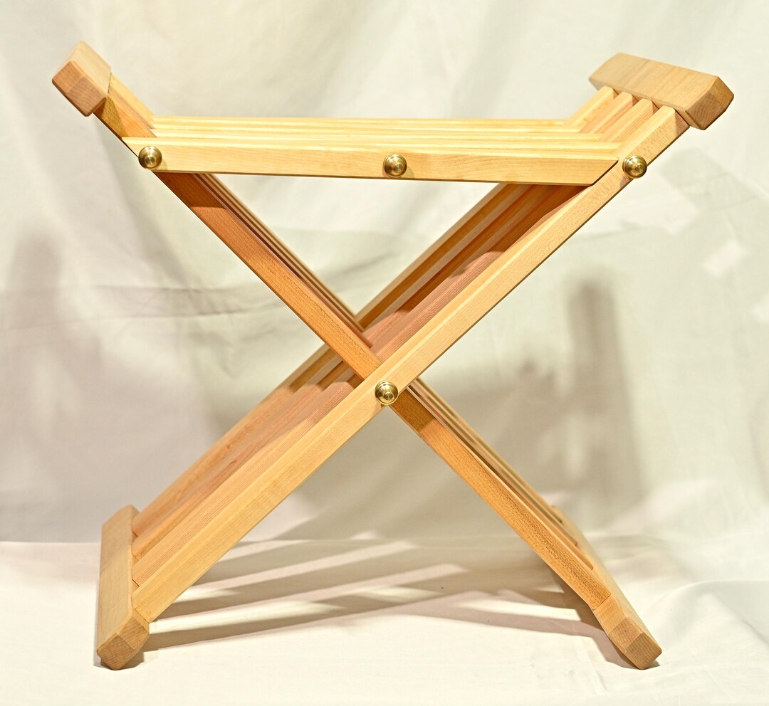 IN STOCK! Maple Medieval Folding Stool for Reenactment, SCA ...