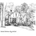 House Drawing in Ink, Family History Captured and Memories Preserved in ...