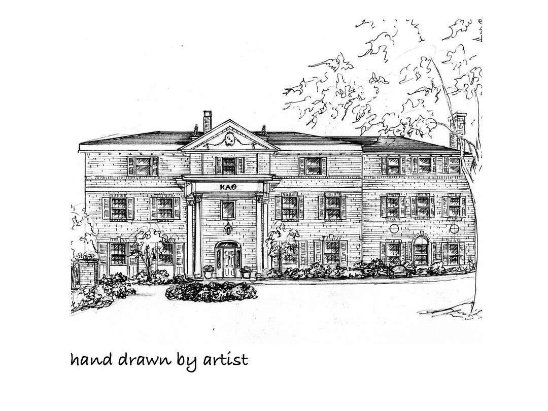 Home Drawn in Ink, Fraternity House, Sorority House, College Dorm Life ...