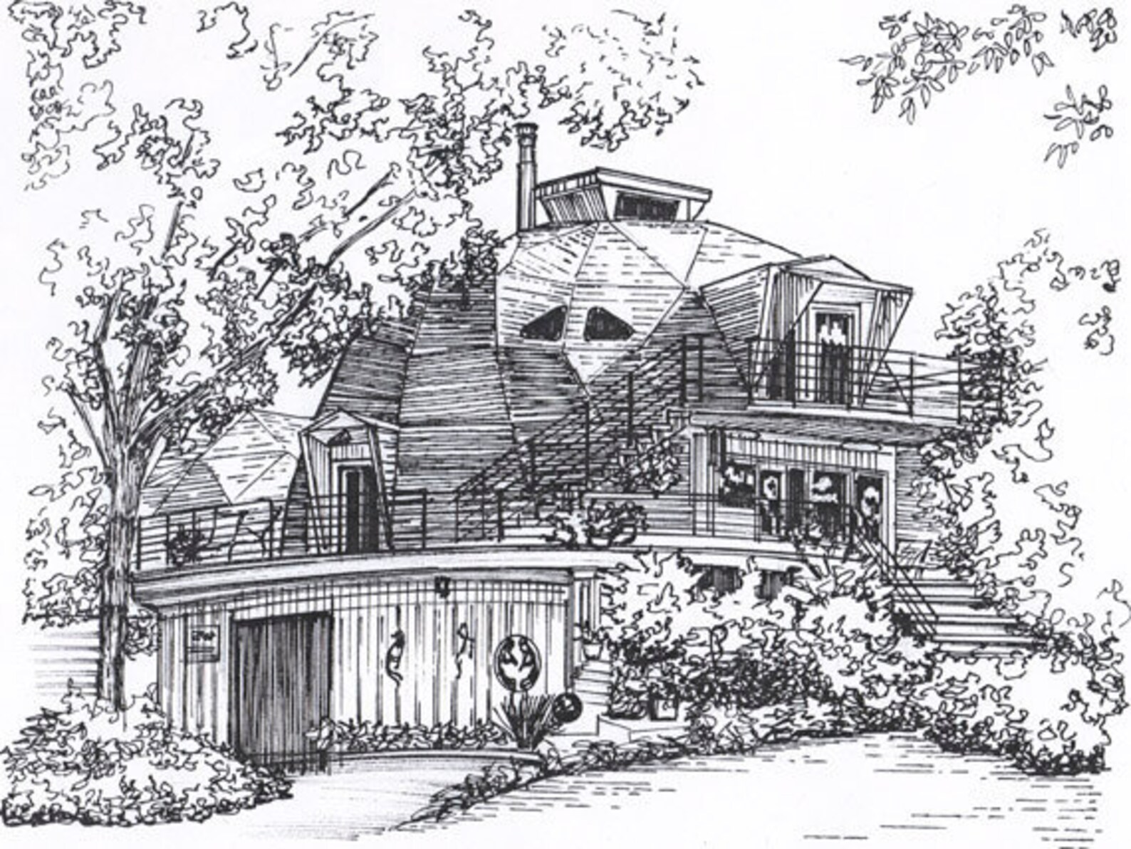 Custom House Portrait Hand Drawing of Your Home in Ink on Artist Grade ...