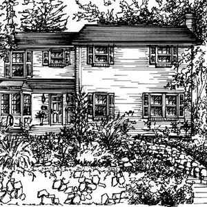 Commission an Original Ink House Drawing - Architectural Sketch of Home ...
