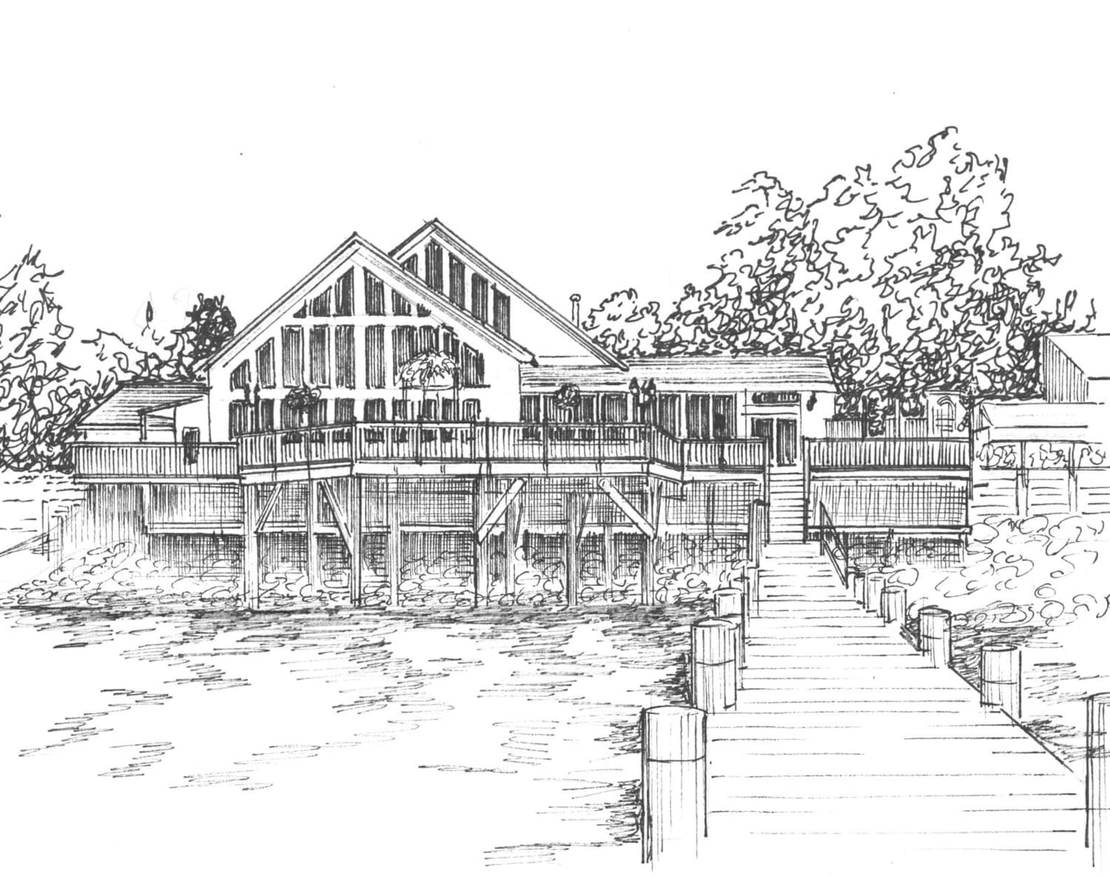 Custom House Drawing in Ink, Personalized Sketch of Your Home or ...