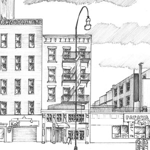 Portrait of Your First Home, Hand Drawn in Ink, Creating Family ...