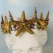 Mermaid Starfish Queen Costume Crown, Seashell Headband, Mermaid ...