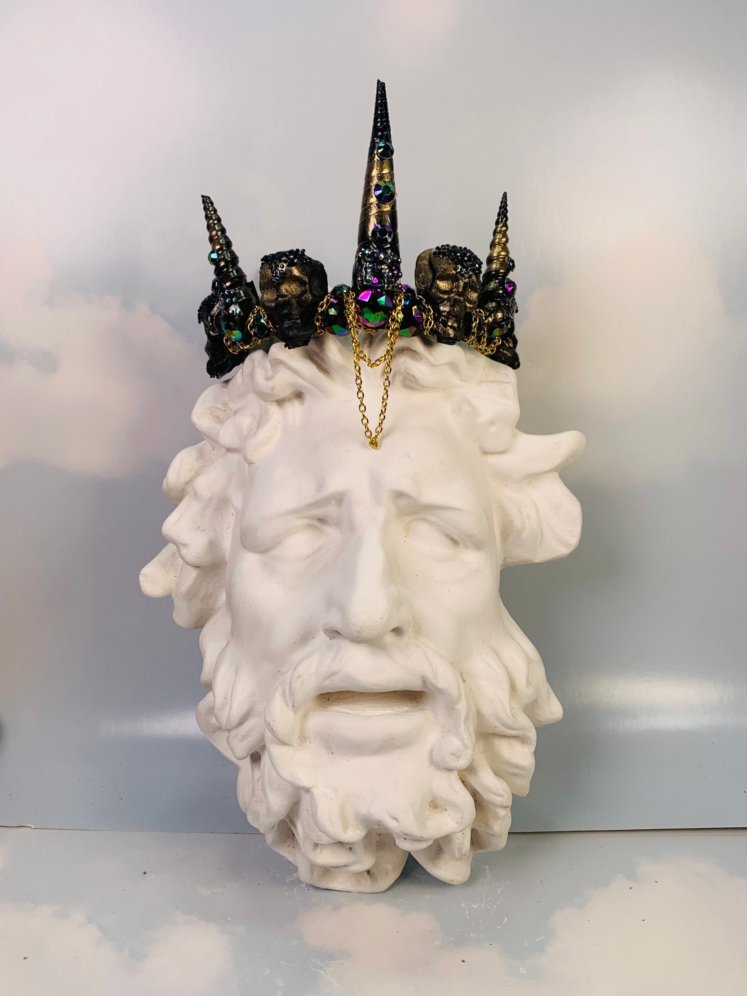 Poseidon Ocean God Crown, Merman Crown, Neptune Crown, Hades Crown ...