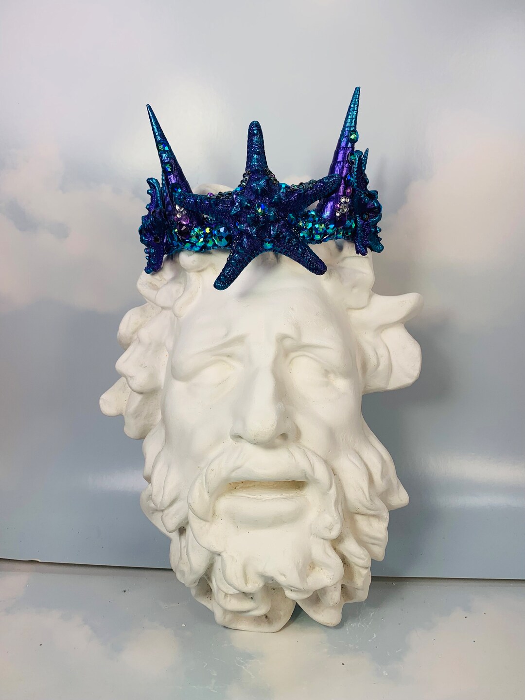 Purple Starfish Merman Crown Headband, Blue Starfish Crown, Adult ...