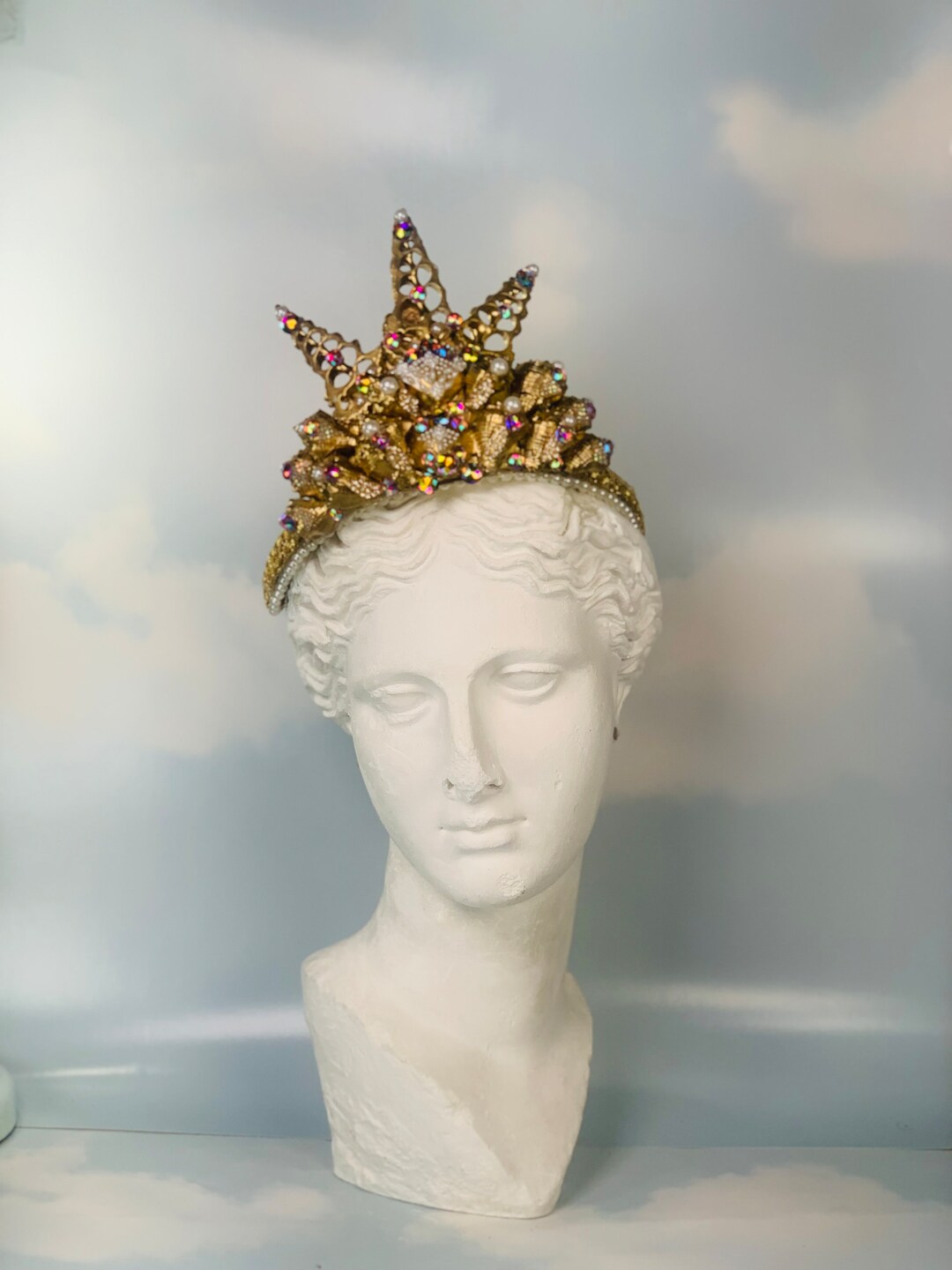 Mermaid Siren Costume Crown, Seashell Headband, Mermaid Headpiece ...