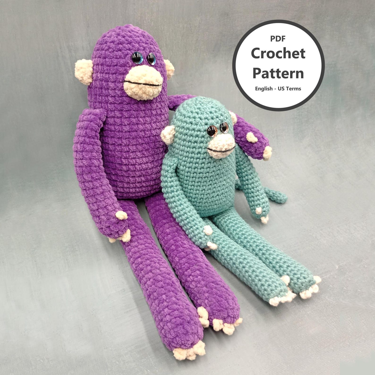 Patron de singe au crochet PDF - Etsy France