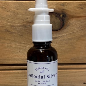 Colloidal Silver Nasal Spray (1 Oz.) - Etsy UK
