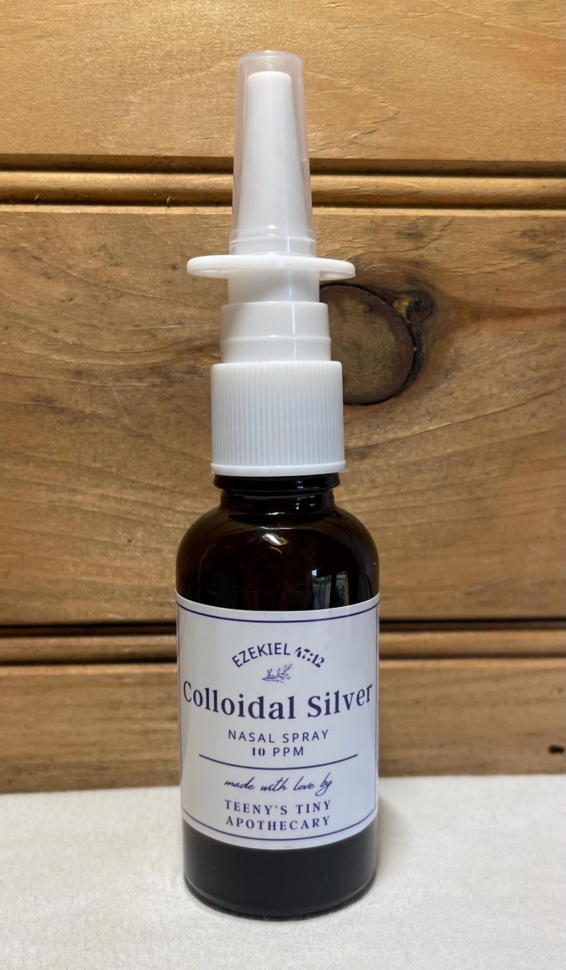 Colloidal Silver Nasal Spray (1 Oz.) - Etsy UK