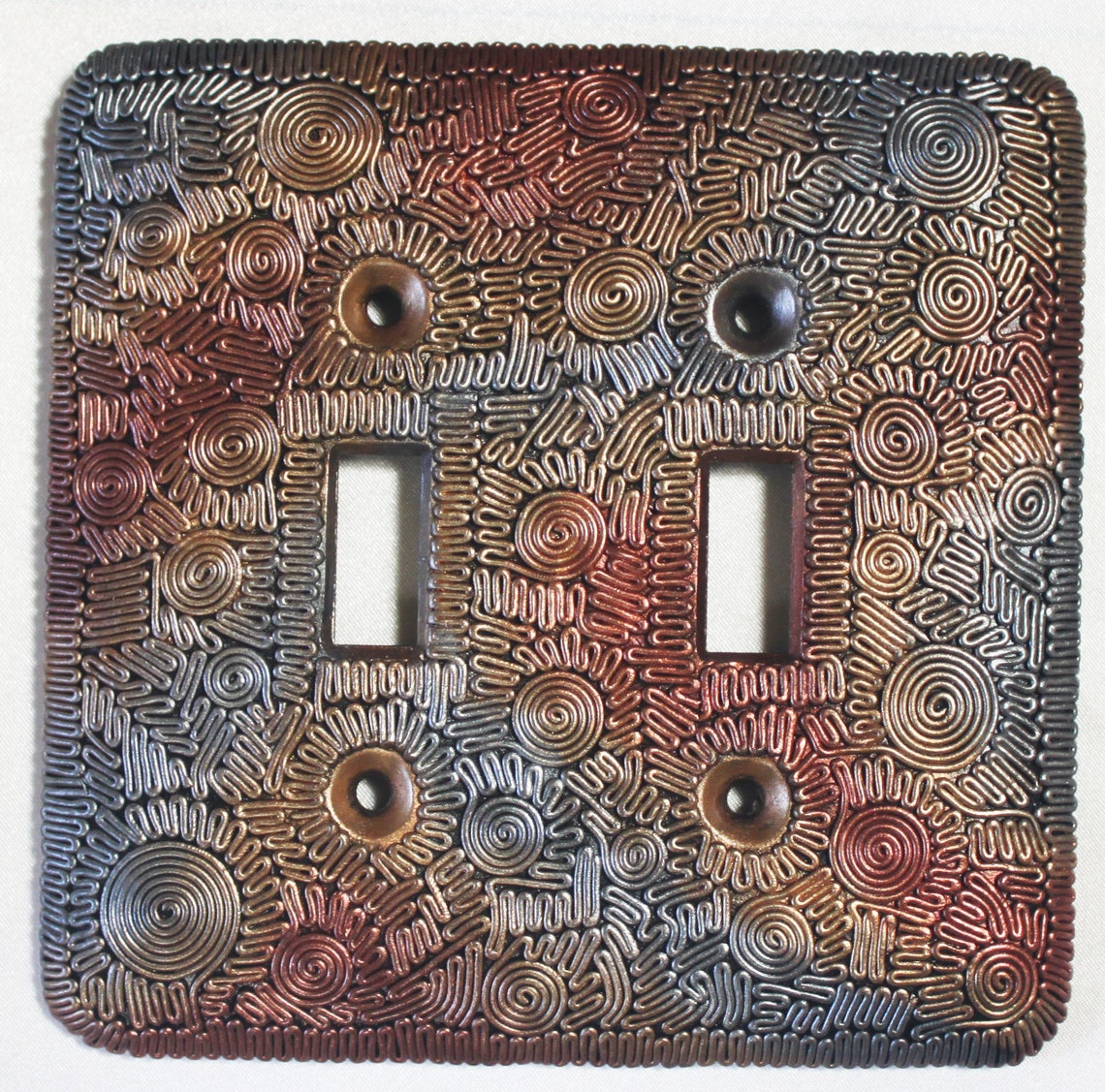 Polymer Clay Metallic Switch Plate - Etsy UK