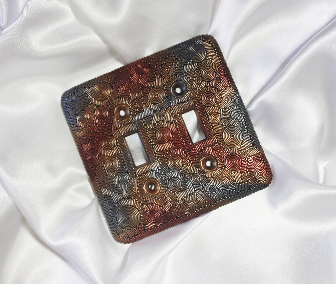 Polymer Clay Metallic Switch Plate - Etsy