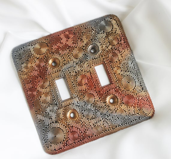Polymer Clay Metallic Switch Plate Etsy