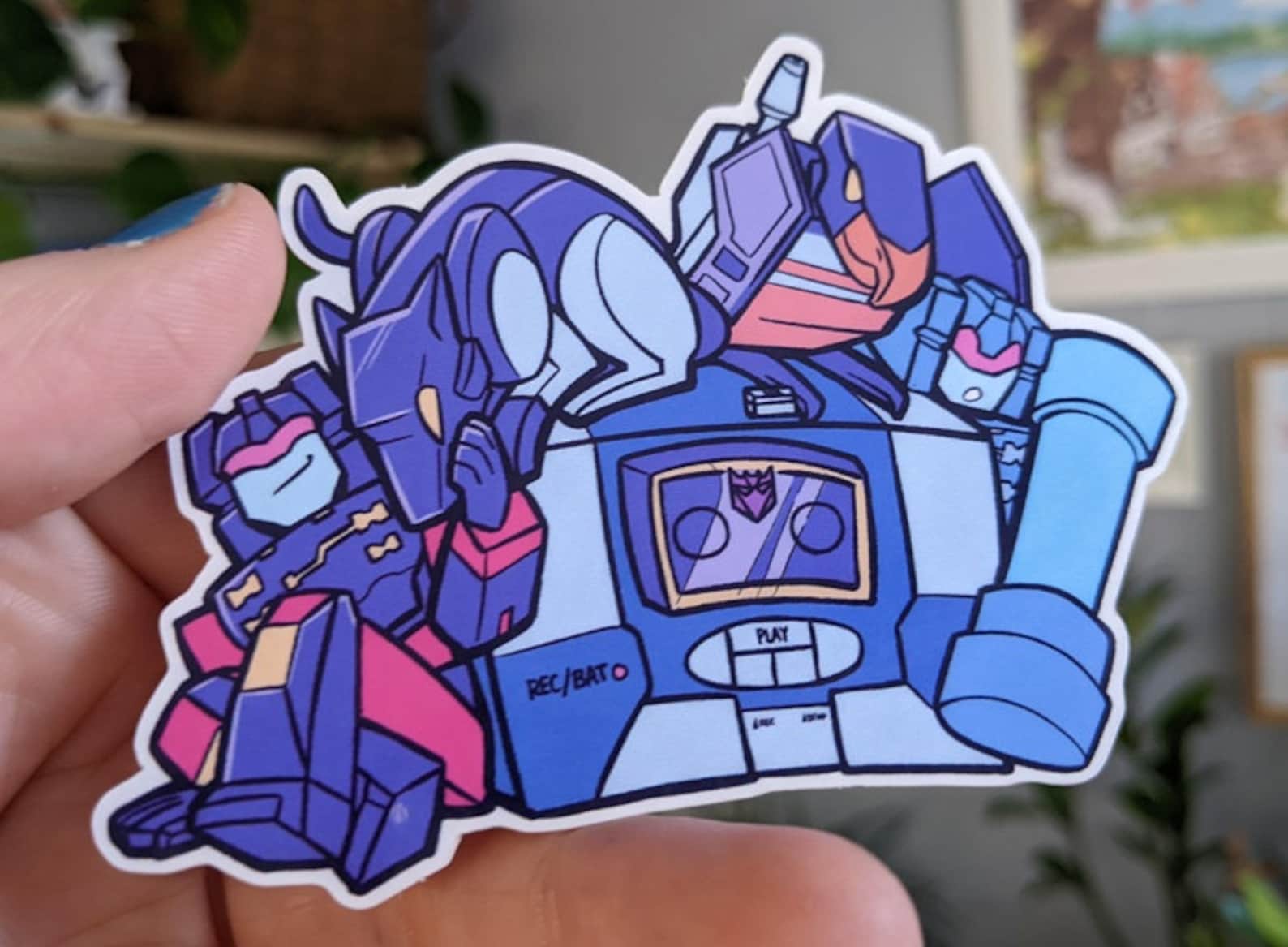 4" Soundwave Sticker - Etsy