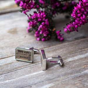 Best Man Cufflinks, Personalised Best Man Cuff Links, Gift for Best Man ...