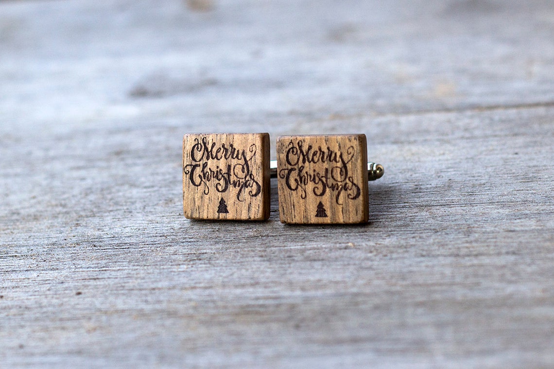 Men's Christmas Gift Cufflinks Christmas Cufflinks Merry - Etsy