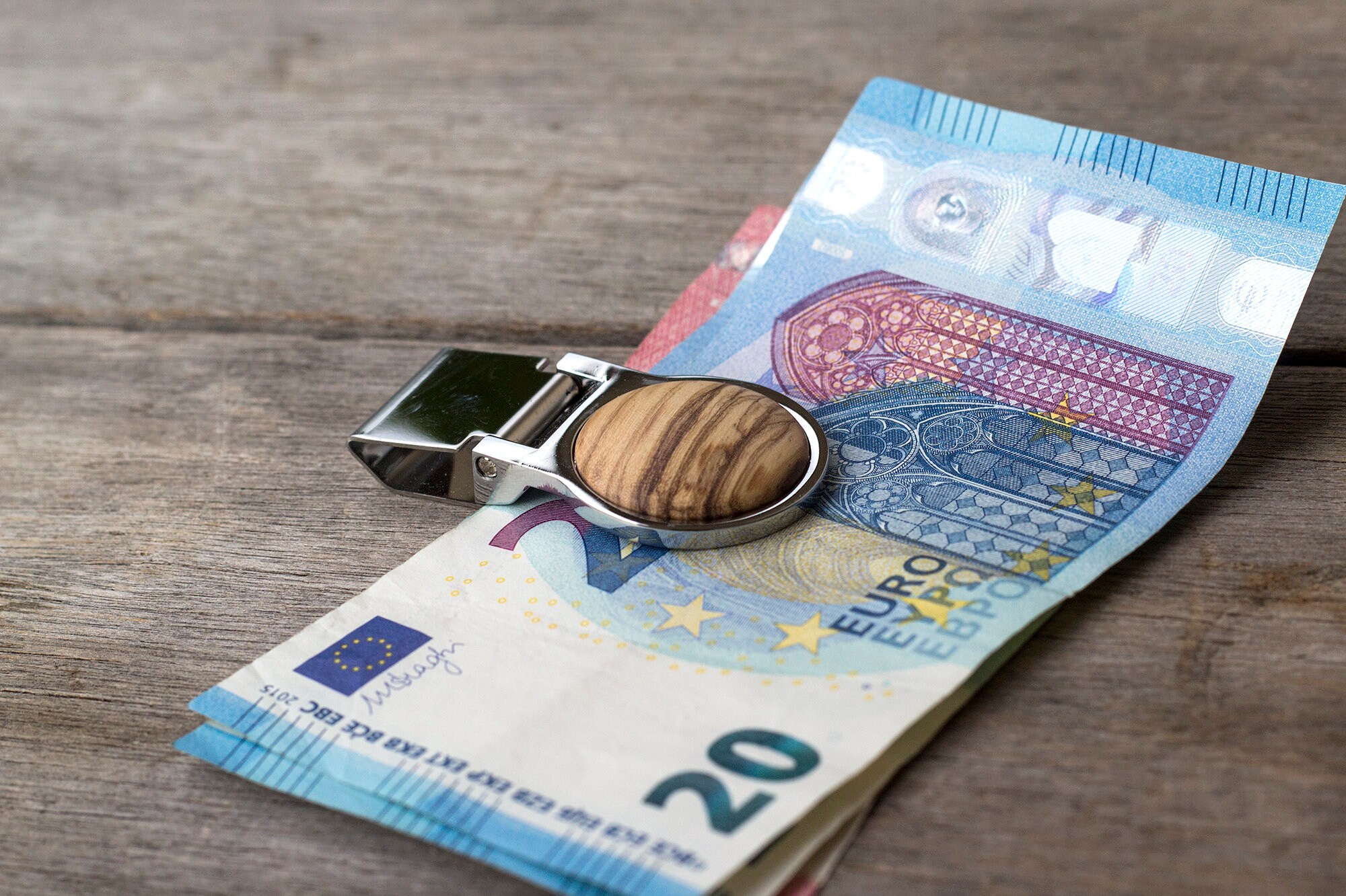 Olive Wood Money Clip, Round Money Clip, Money Clip for Him, Groomsmen ...