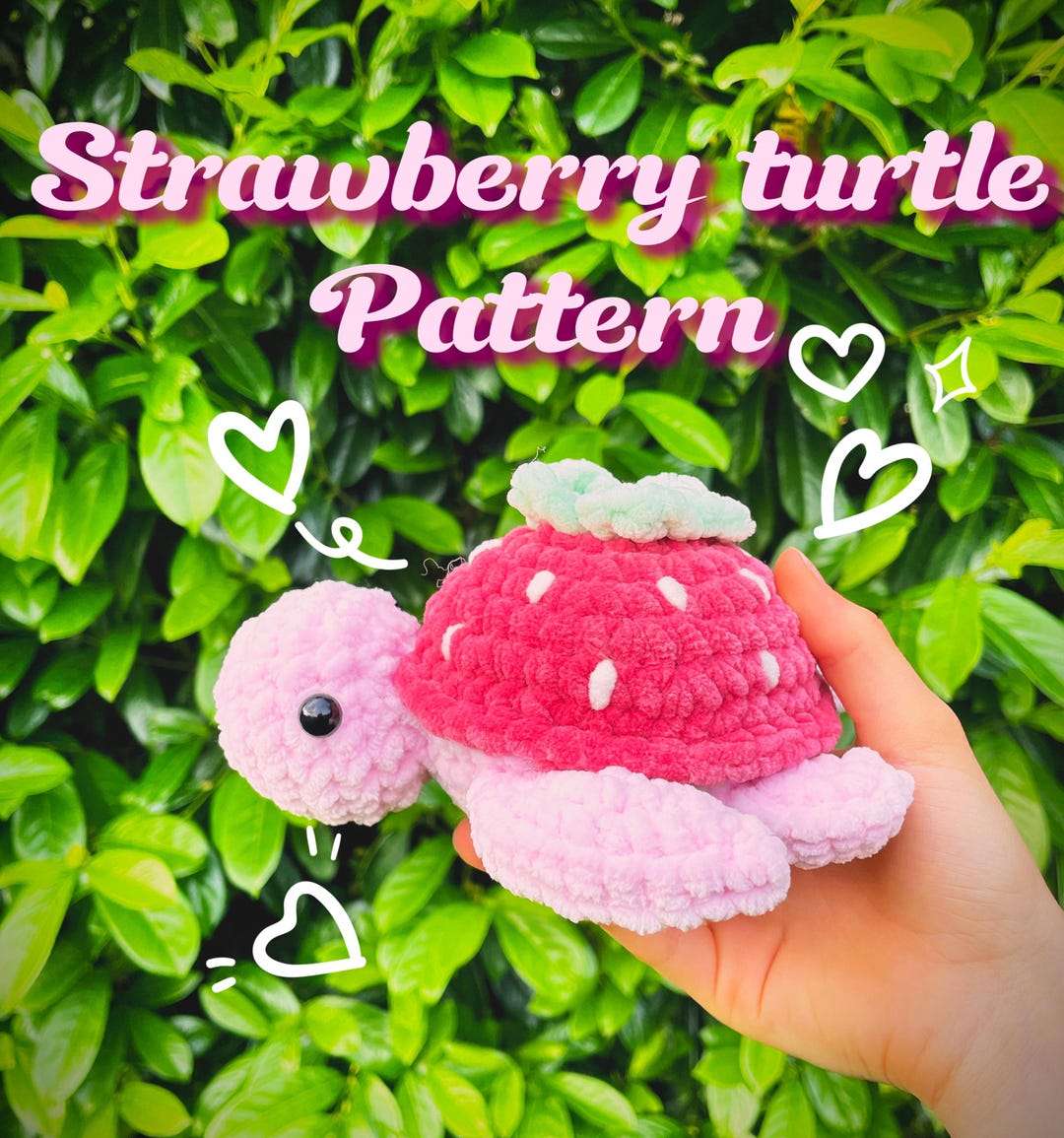 Strawberry Turtle Crochet Pattern :D - Etsy