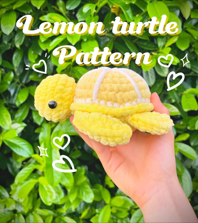 Lemon Turtle Crochet Pattern :D - Etsy
