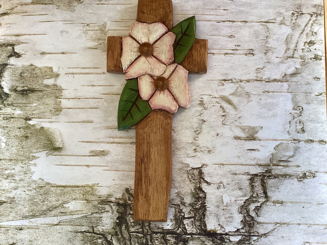 Cross With Dogwoods - Etsy