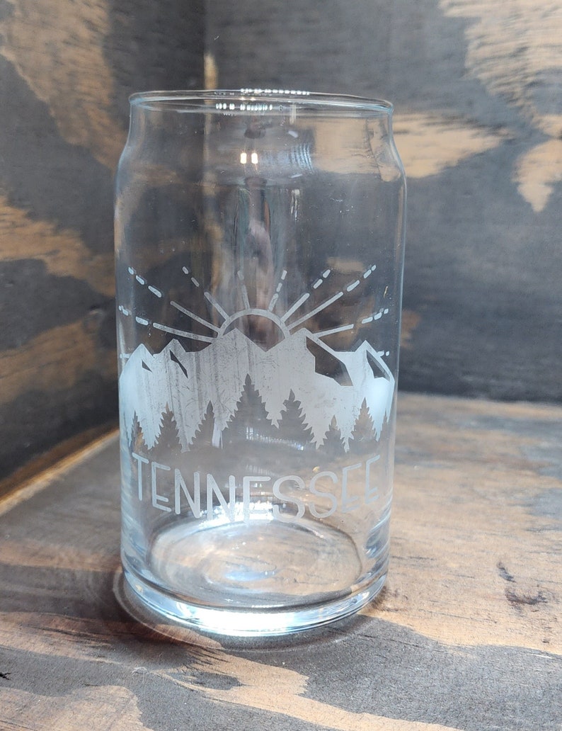 Tennessee Beer Can Glass - Etsy