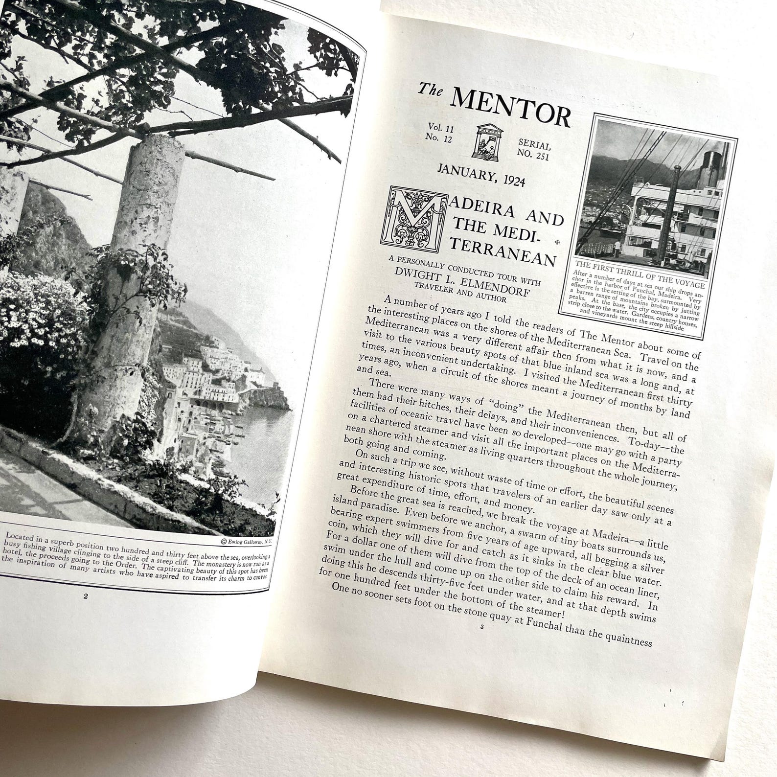 Mentor Magazine - January 1924 - Antique Magazine - the Mediterranean ...