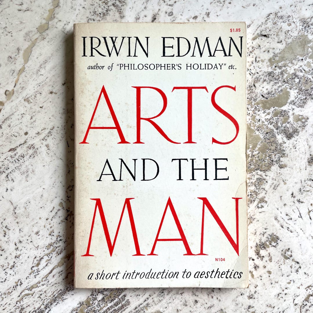 Arts and the Man - by Irwin Edman - Vintage Paperback Book - Etsy