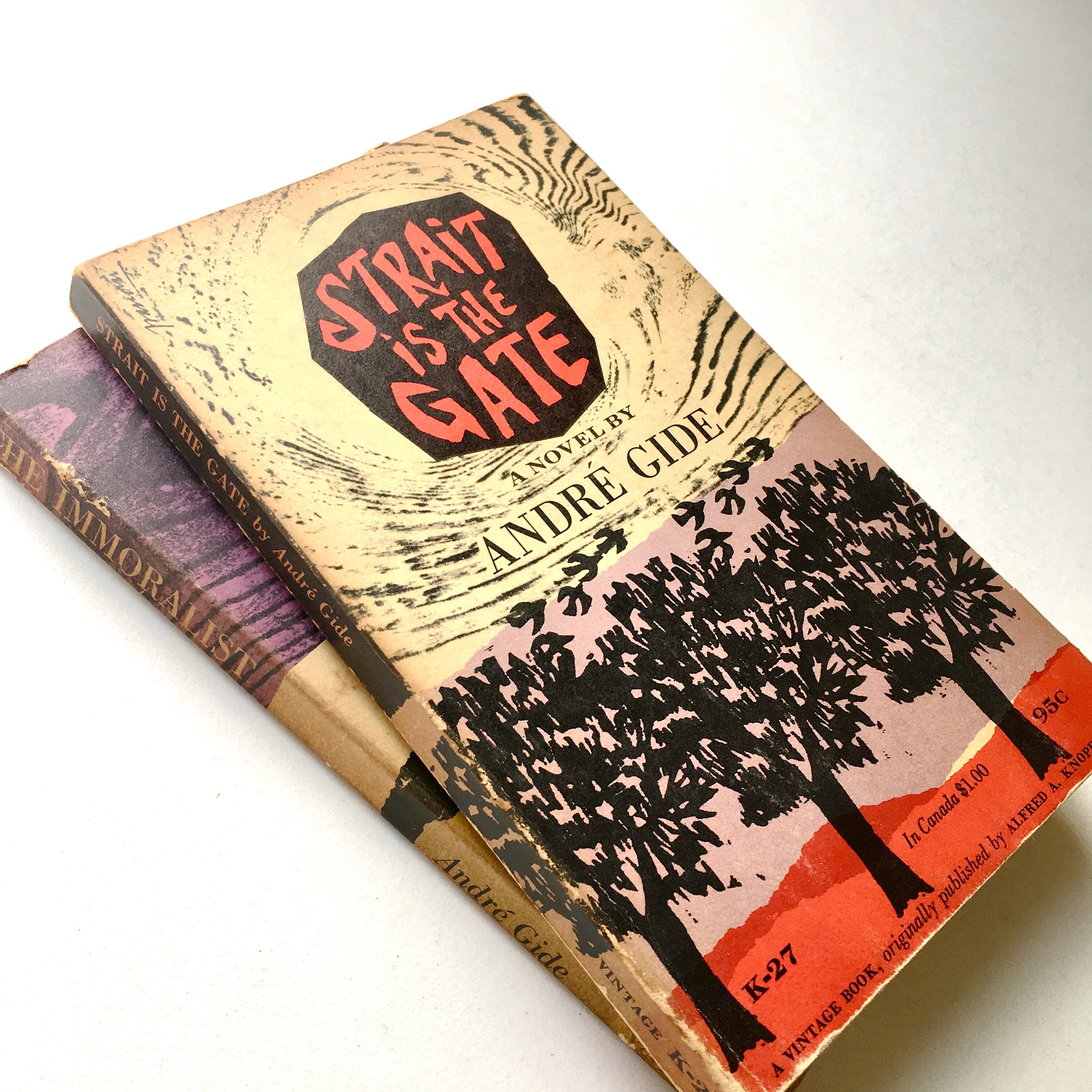 2 Books by Andre Gide Strait is the Gate & The Immoralist | Etsy