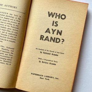 Who is Ayn Rand ? - an Analysis of Her Works by Nathaniel Branden & a ...