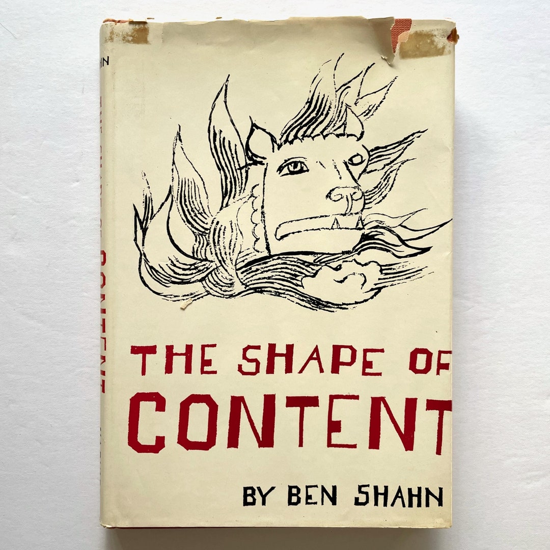 The Shape of Content by Ben Shahn Vintage Hardcover Book - Etsy