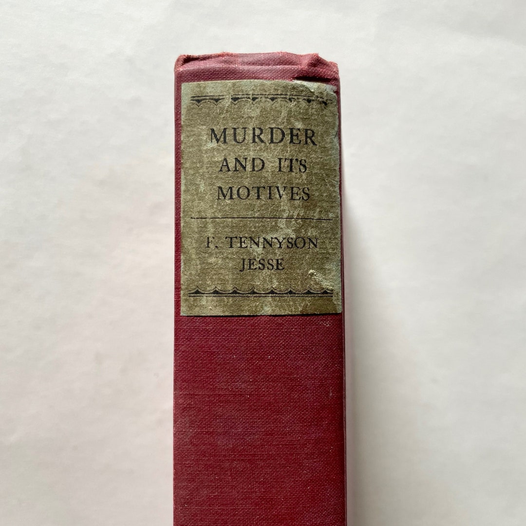 Murder and It's Motives F. Tennyson Jesse - Etsy