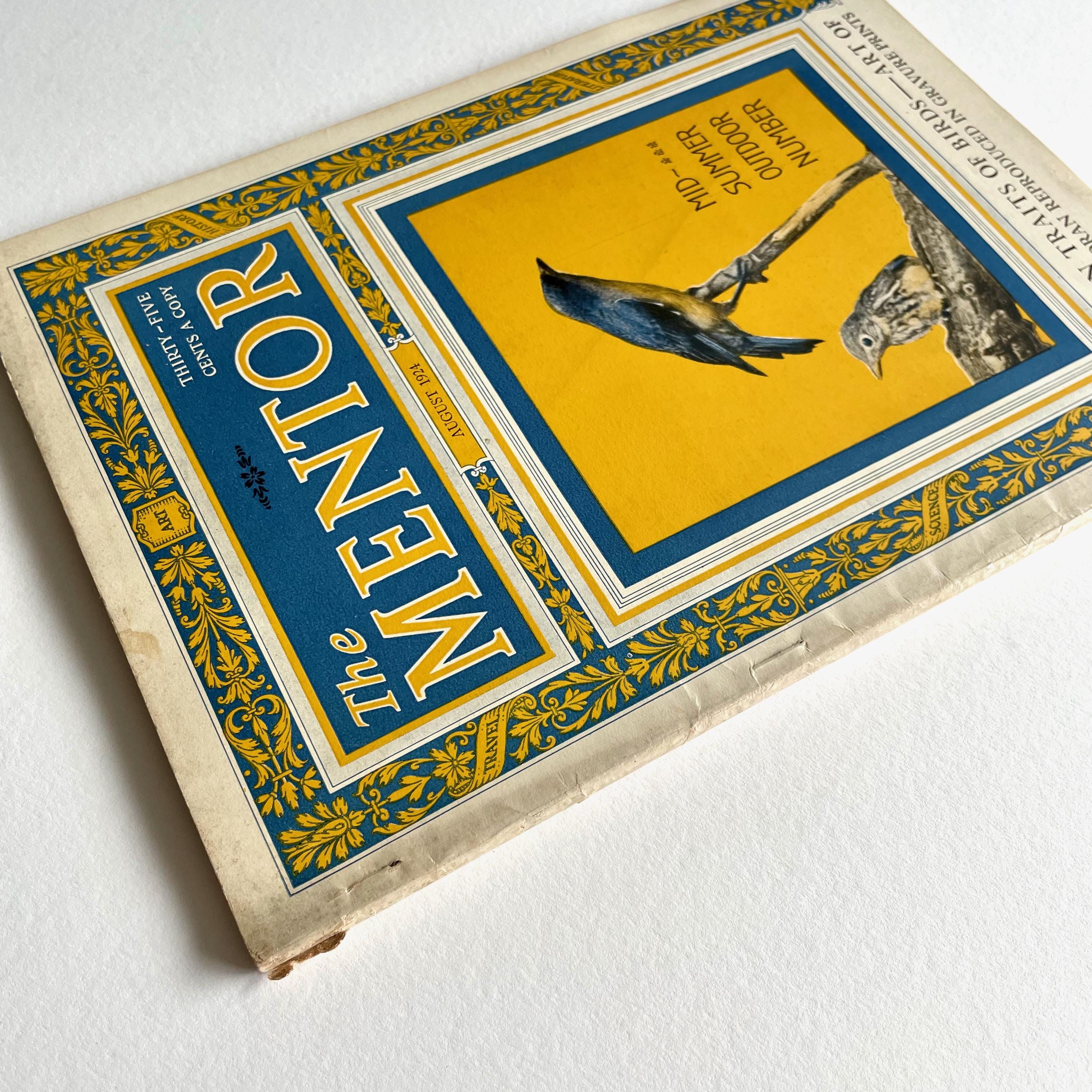 Mentor Magazine - August 1924 - Antique Magazine - Birds - Thomas Moran ...