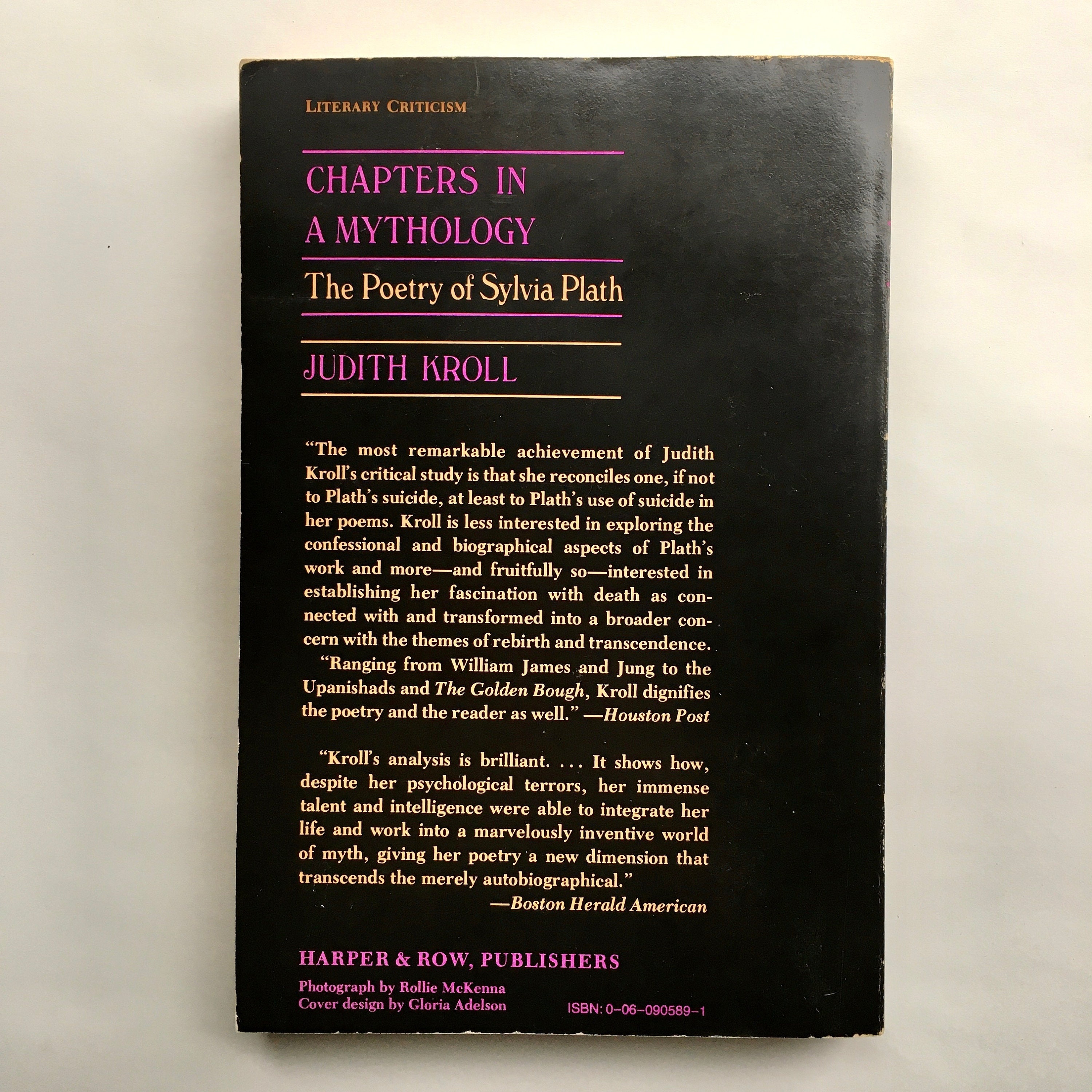 Chapters in a Mythology the Poetry of Sylvia Plath Judith | Etsy