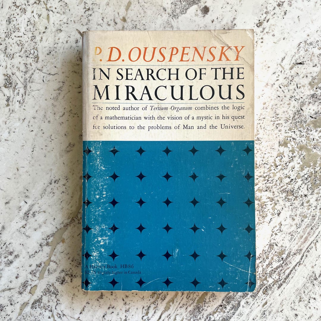 In Search of the Miraculous - by P. D. Ouspensky - Vintage Paperback ...