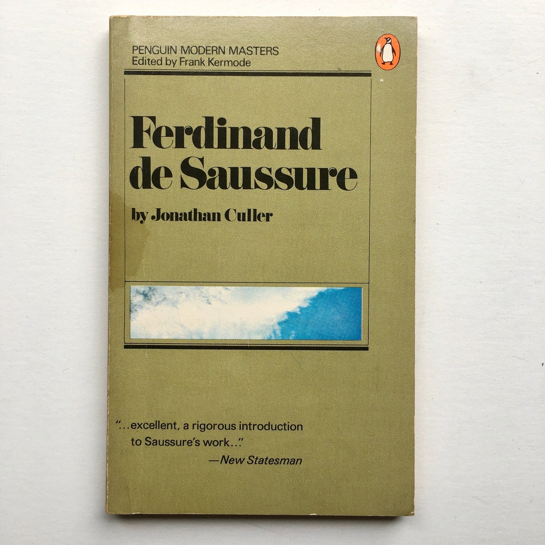 Ferdinand Saussure - by Jonathan Culler - Vintage Paperback Book - Etsy ...