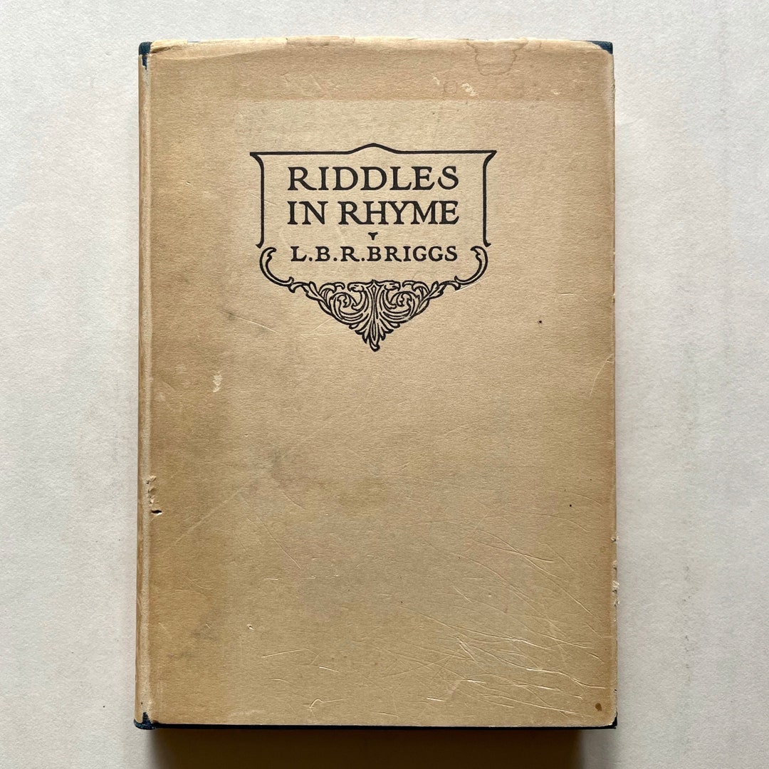 Riddles in Rhyme Charades Old and New Le Baron Russell Briggs - Etsy
