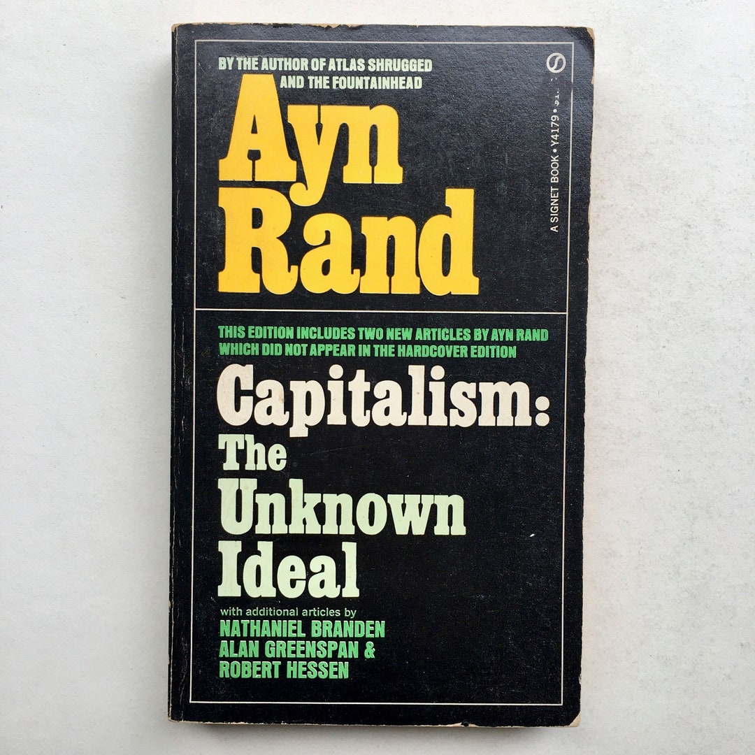 Capitalism: the Unknown Ideal by Ayn Rand Vintage Paperback Book - Etsy