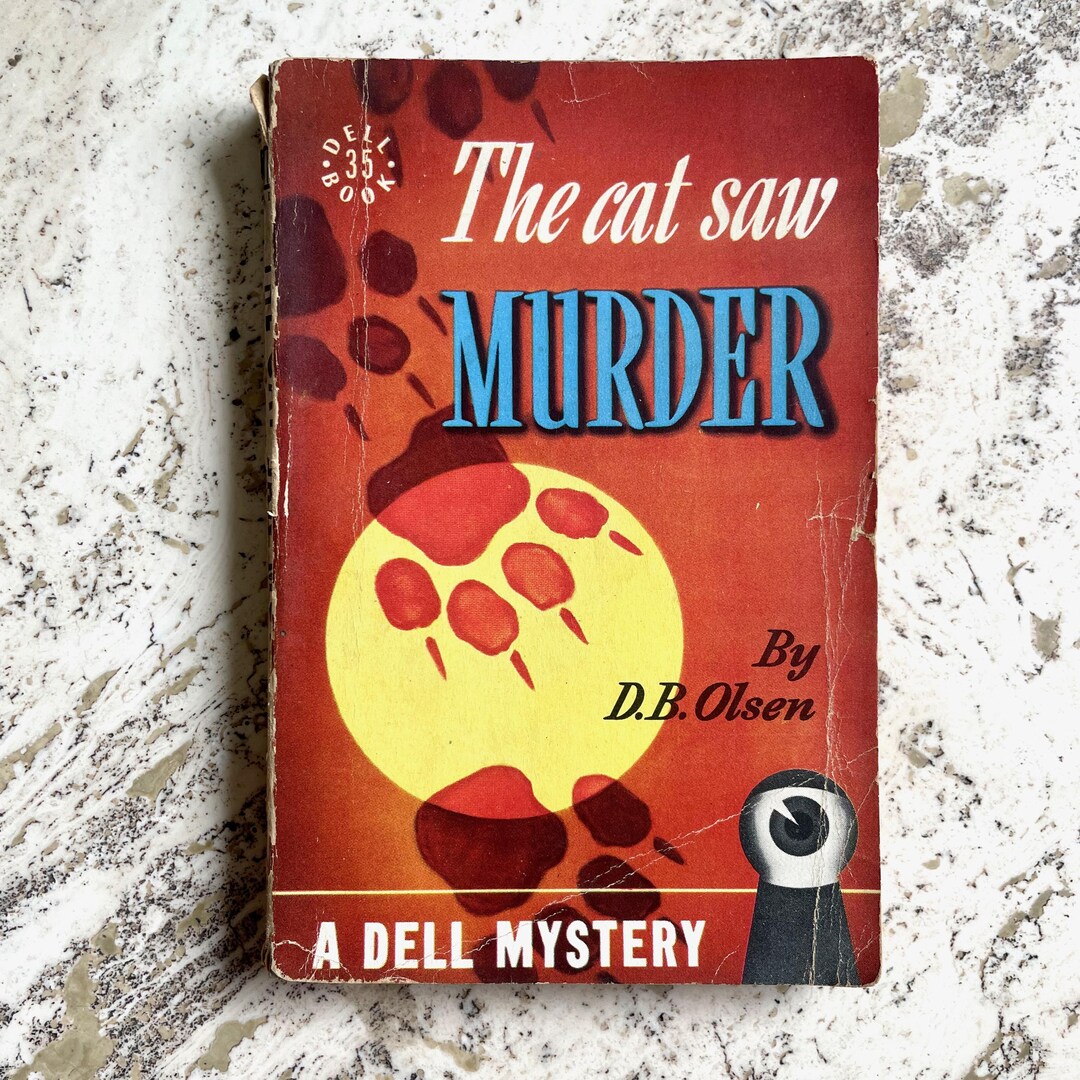 The Cat Saw Murder - by D. B. Olsen - Vintage Dell Mystery Paperback ...