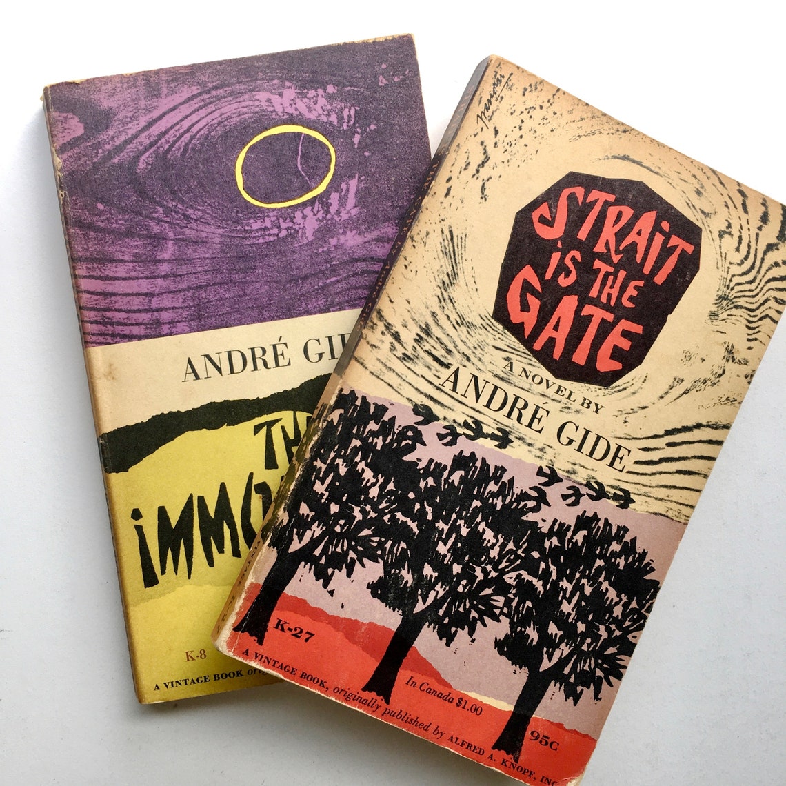 2 Books by Andre Gide Strait is the Gate & The Immoralist | Etsy