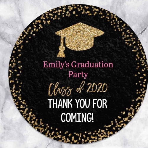 Graduation Stickers for Announcements Party Favor Tags | Etsy