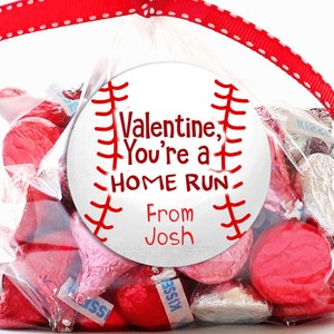 Valentine's Day Stickers Baseball Valentine Stickers Valentine You're a ...