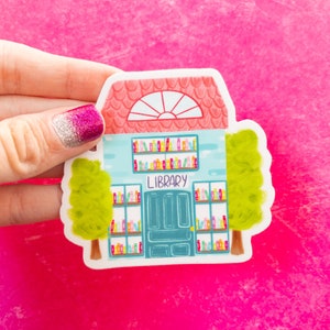 Library Vinyl Sticker, Bookish Sticker, Bookstagram, Bookworm, Book ...